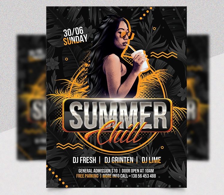 40+ Free Summer Flyer Templates in PSD + Premium Version! | by ElegantFlyer