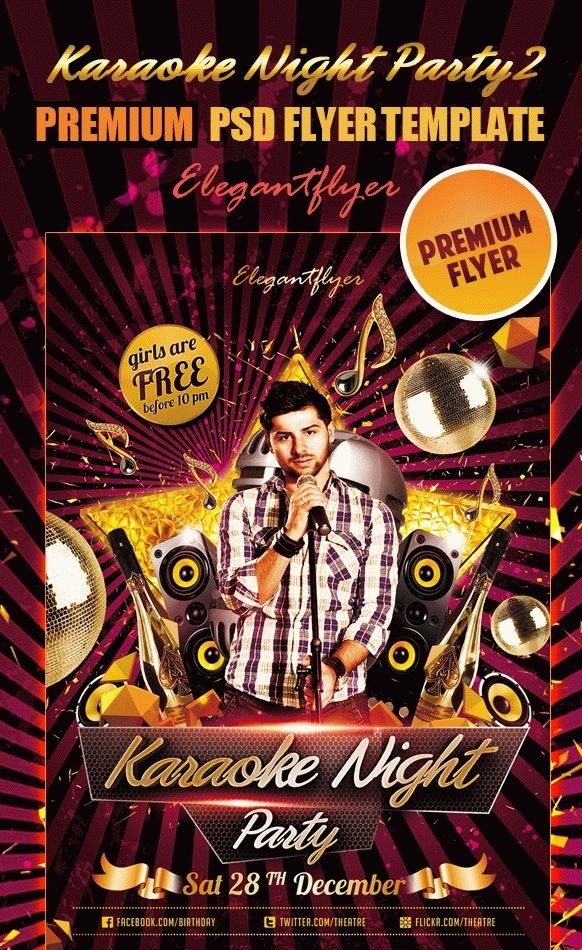 30+ Free Karaoke Flyers Templates in PSD + Premium Version! | by ...