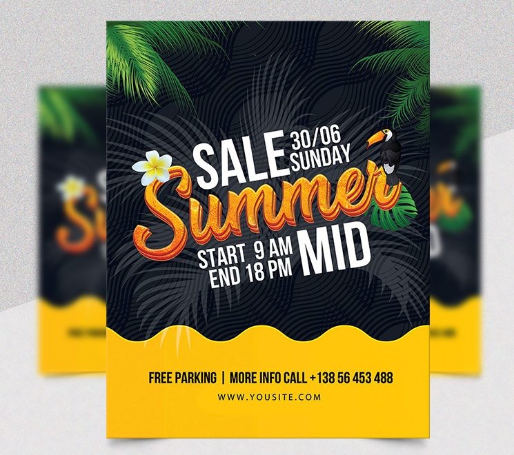 40+ Free Summer Flyer Templates in PSD + Premium Version! | by ElegantFlyer