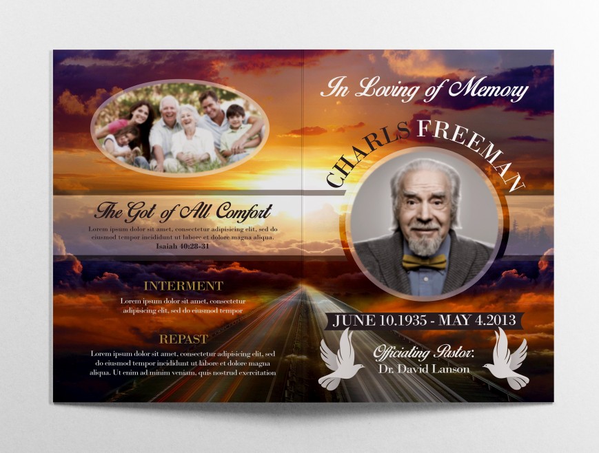 30+ Free Funeral Program Design For Men in PSD + Premium Version! | by ...