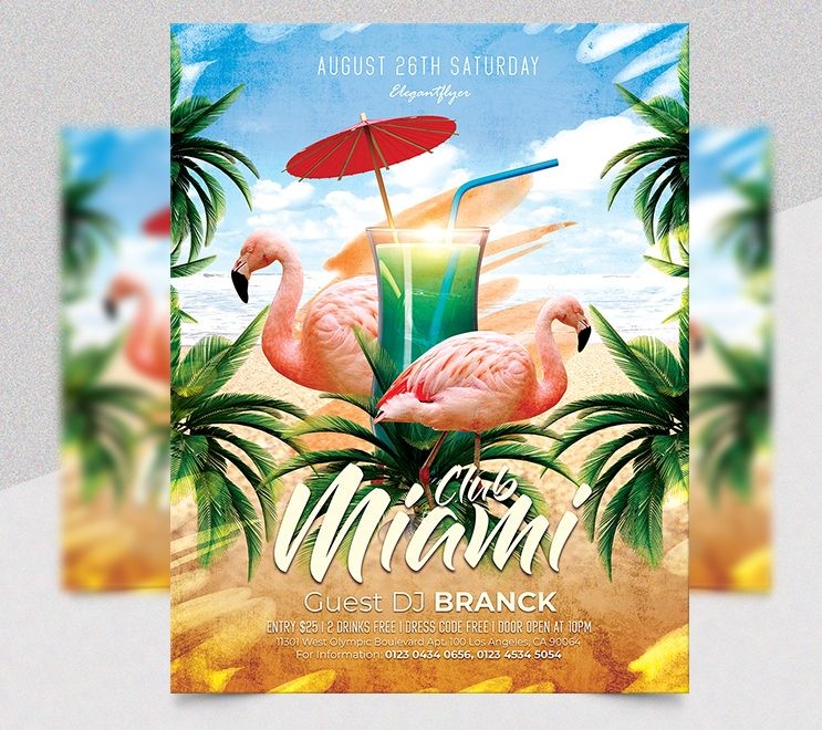 40+ Free Summer Flyer Templates in PSD + Premium Version! | by ElegantFlyer