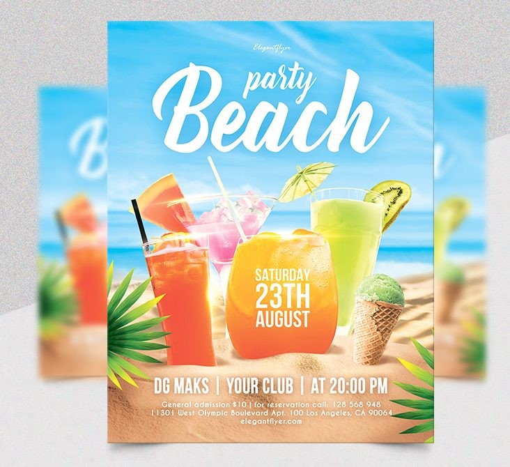 40+ Free Summer Flyer Templates in PSD + Premium Version! | by ElegantFlyer