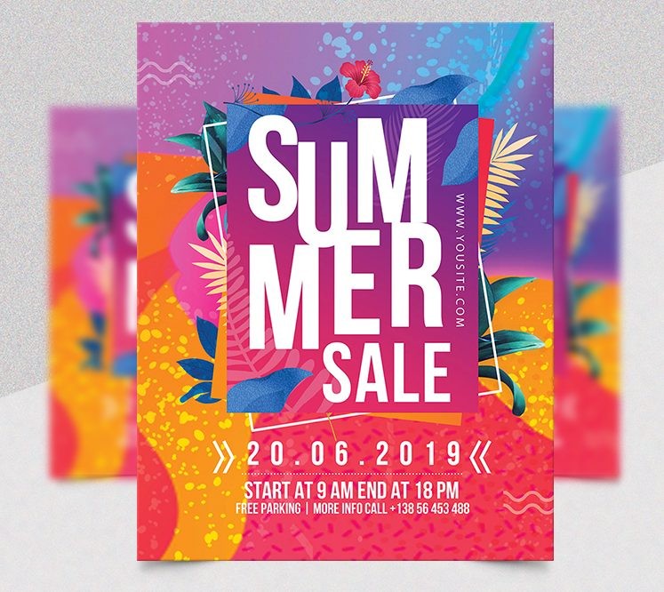 40+ Free Summer Flyer Templates in PSD + Premium Version! | by ElegantFlyer