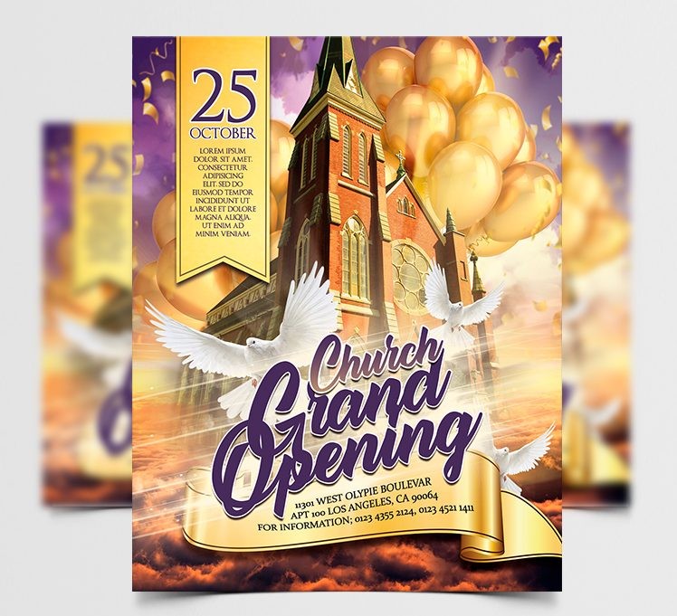 50+ Free Church Flyers Templates in PSD + Premium Version! | by ...