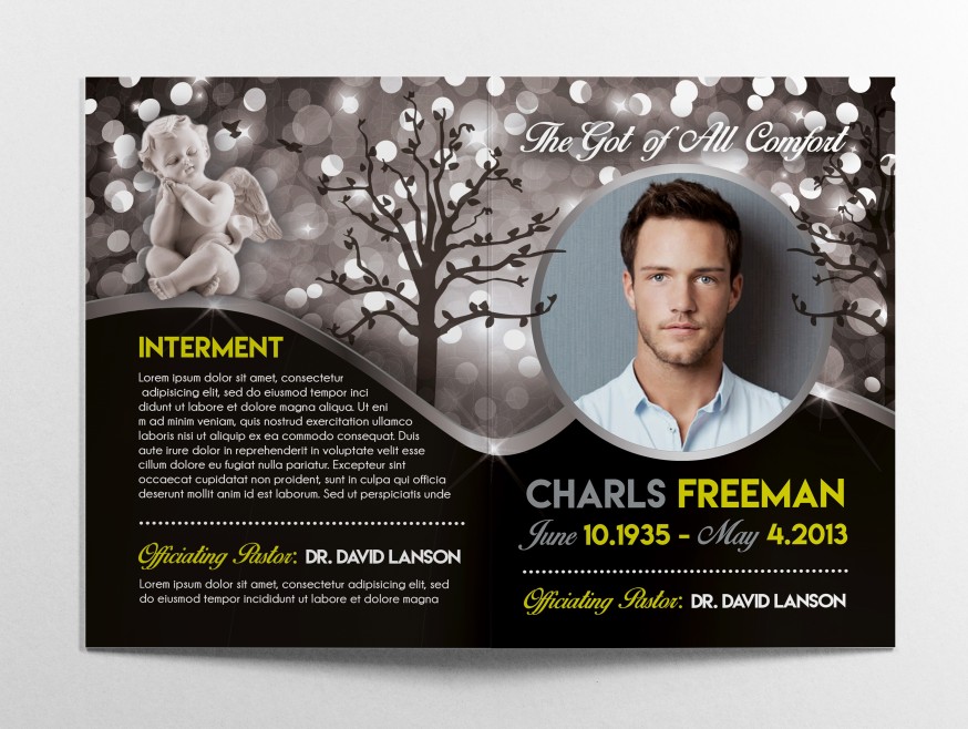 30+ Free Funeral Program Design For Men in PSD + Premium Version! | by ...