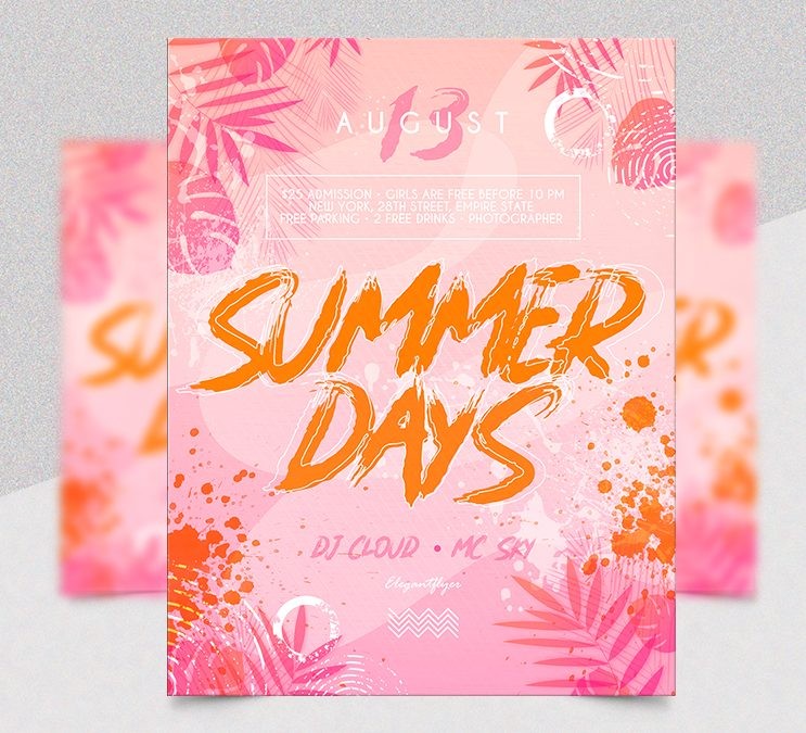 40+ Free Summer Flyer Templates in PSD + Premium Version! | by ElegantFlyer