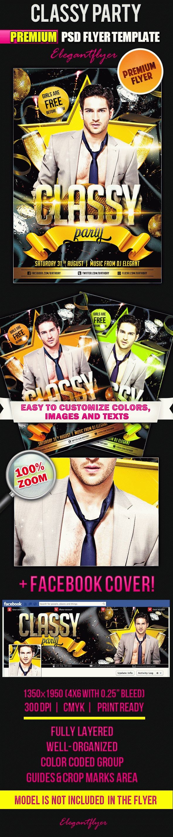 Classy Party – Flyer PSD Template - 10017198 | by ElegantFlyer