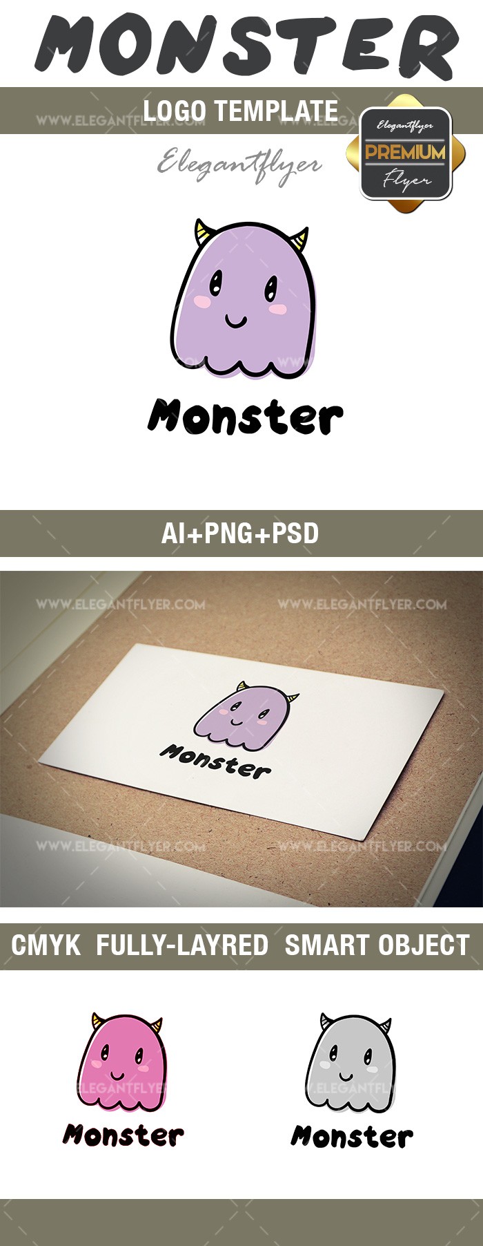 Monster – Premium Logo Template - 10021317 | by ElegantFlyer
