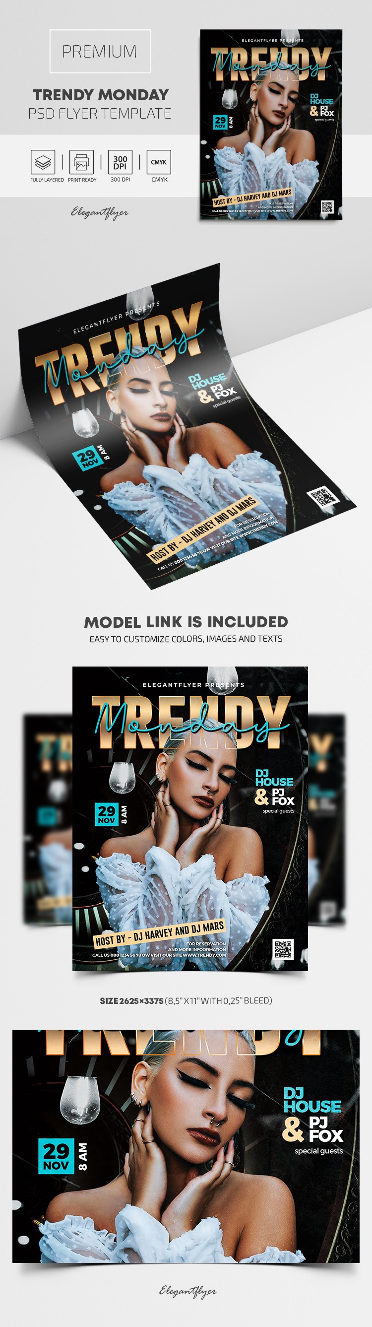 Trendy Monday - Premium PSD Flyer Template - 10031360 | by ElegantFlyer